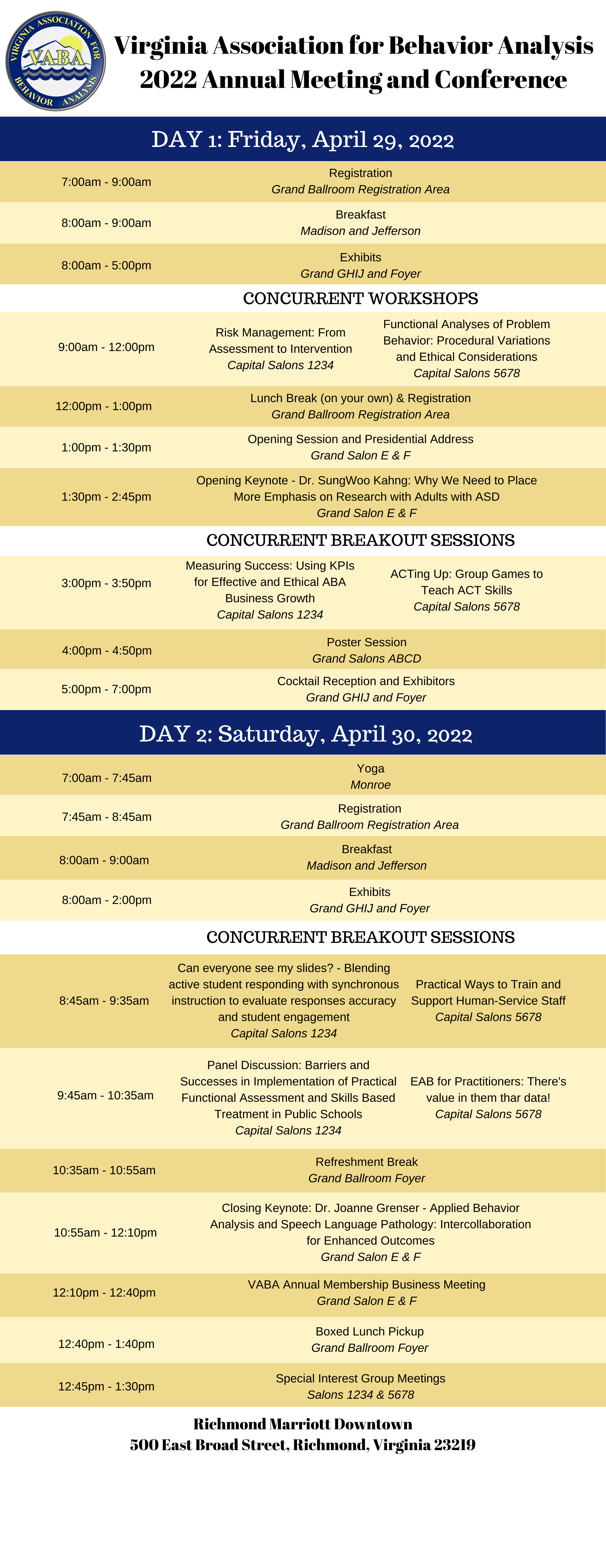 Annual Conference - Virginia Association For Behavior Analysis